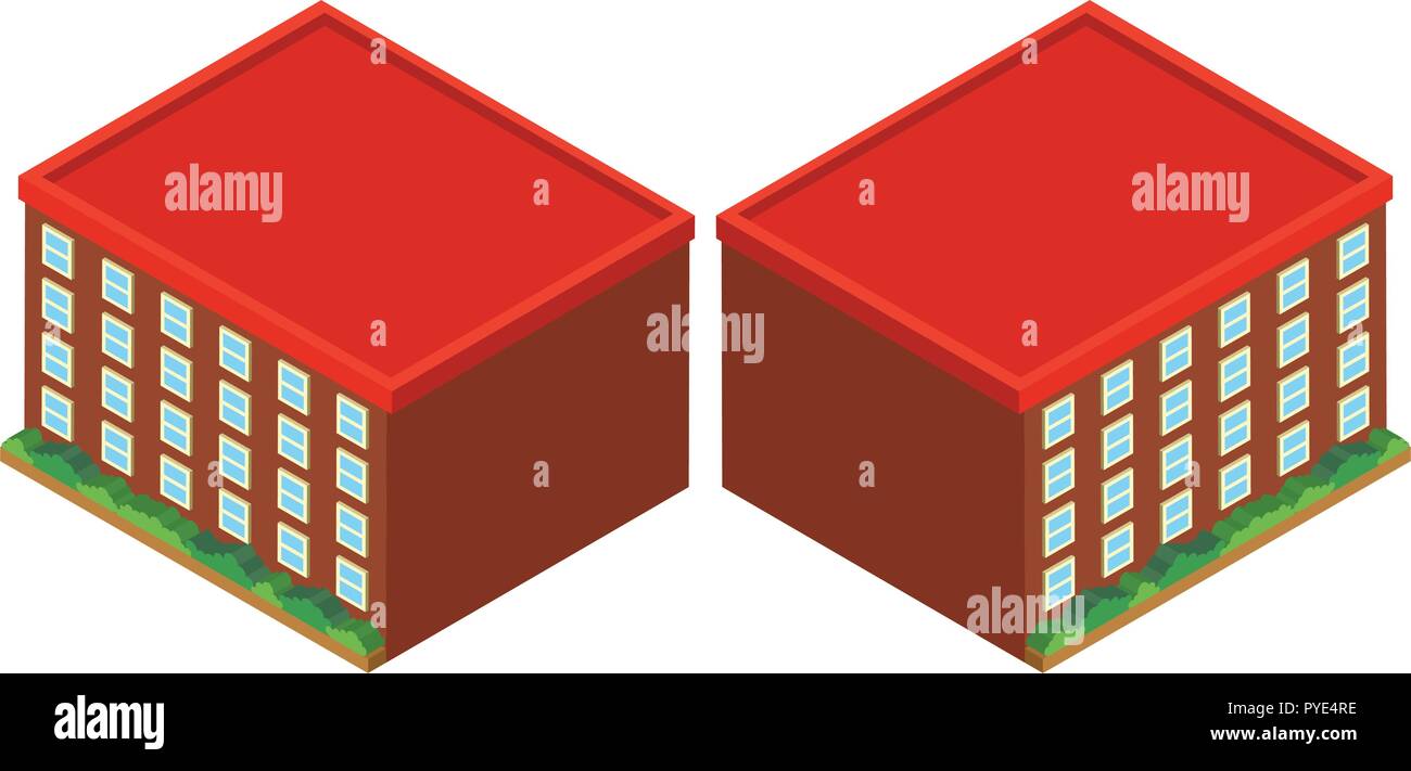 3D design for big building illustration Stock Vector Image & Art - Alamy