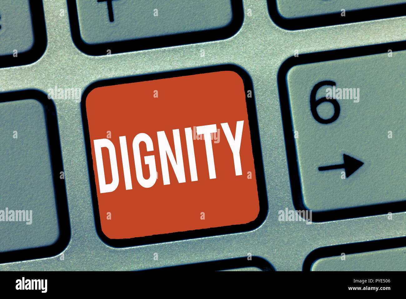 Conceptual hand writing showing Dignity. Business photo showcasing ...