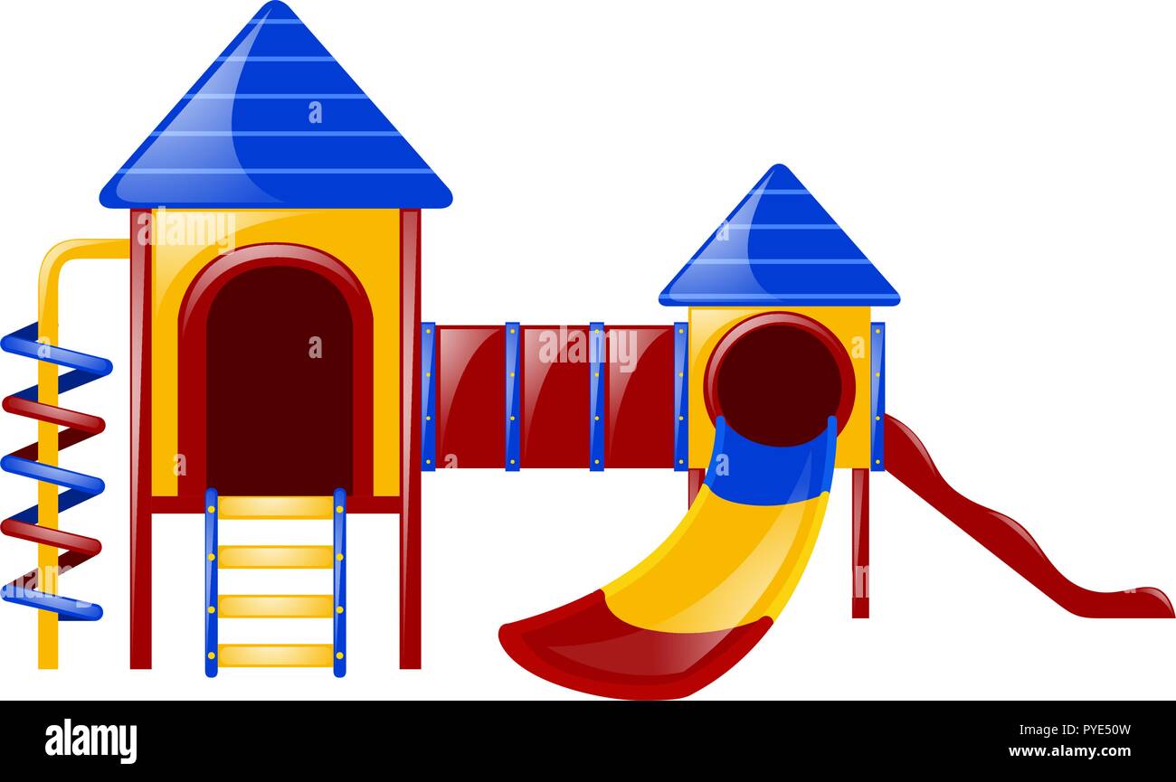 Colorful tube slide in Stock Vector Images - Alamy