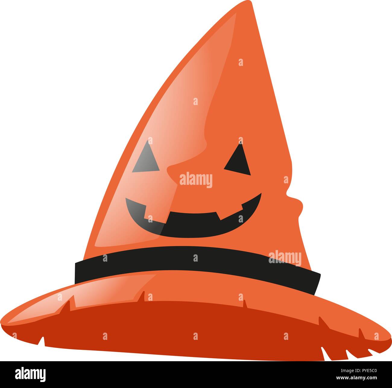 Witch hat on white background illustration Stock Vector Image & Art - Alamy