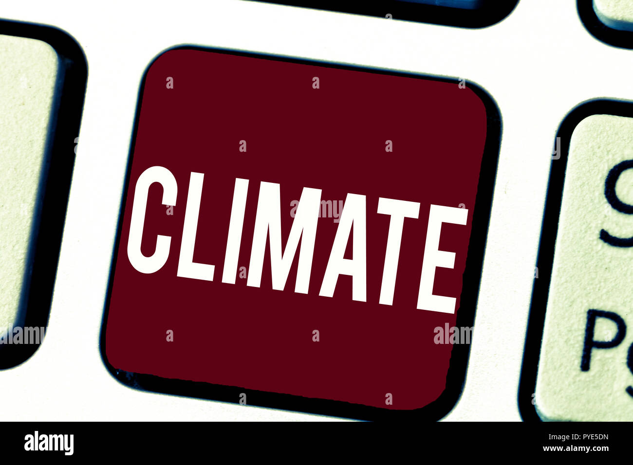 Text sign showing Climate. Conceptual photo Weather conditions in area ...