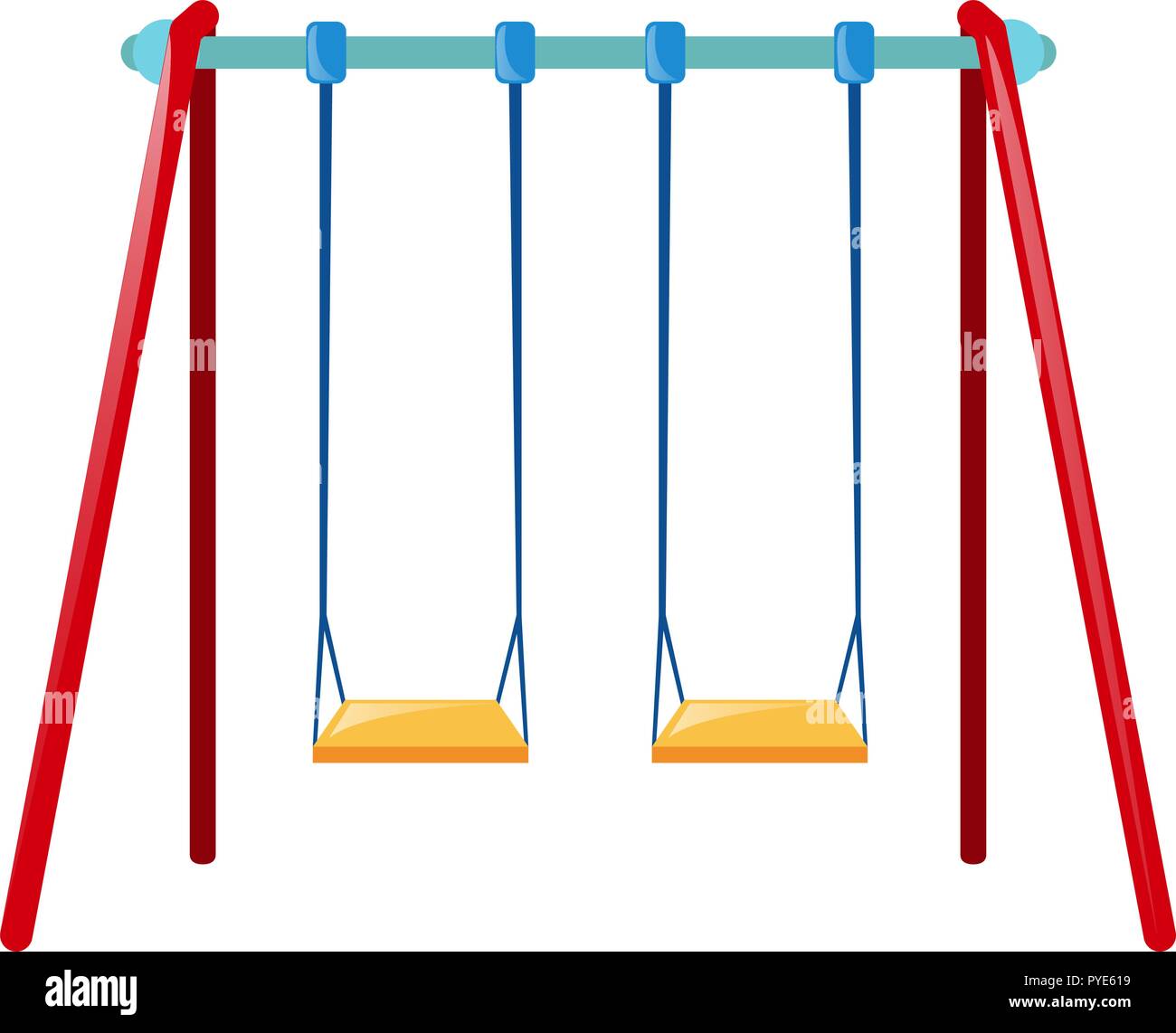 Two swings on blue bar illustration Stock Vector Image & Art - Alamy