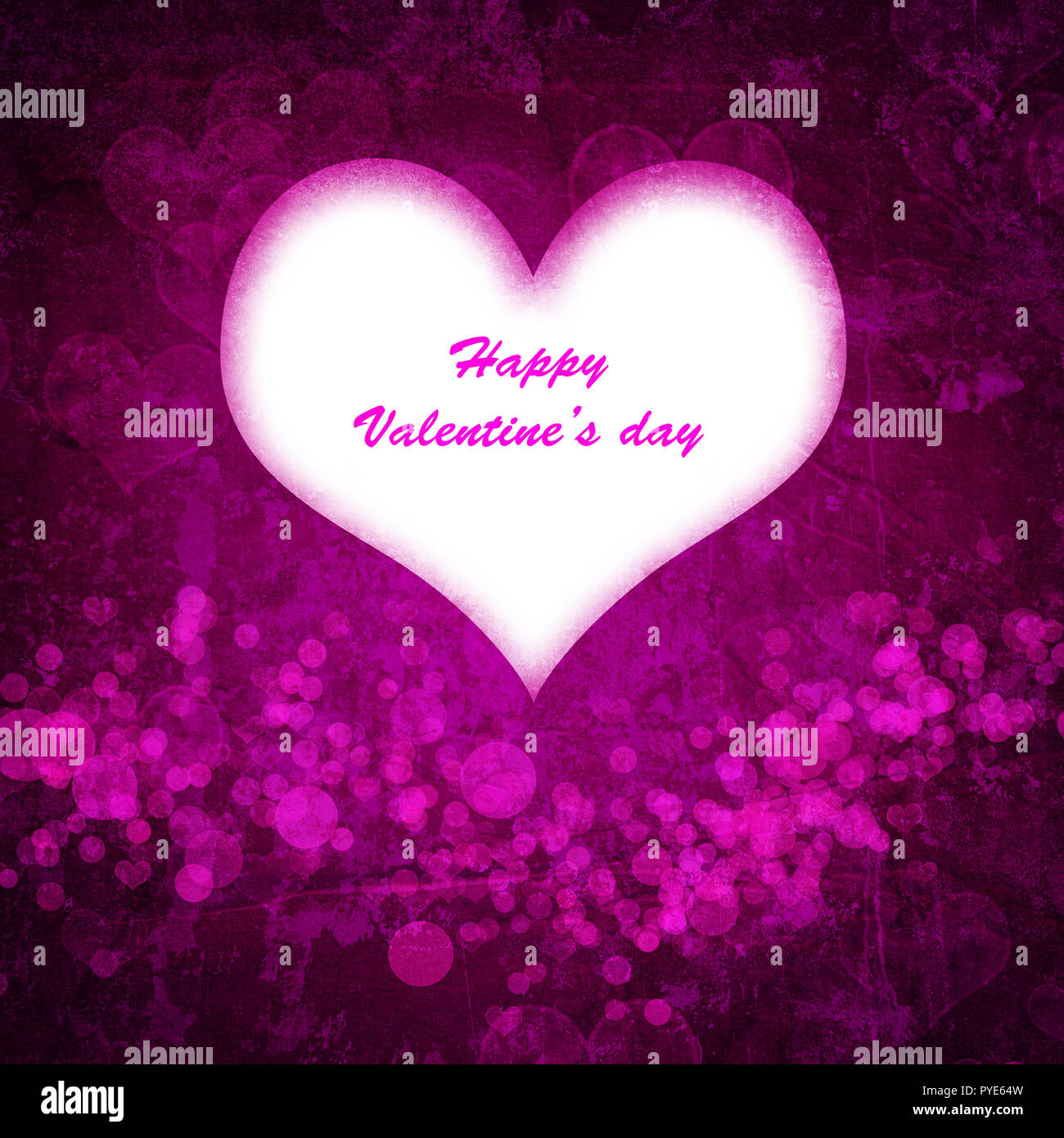 Pink valentines day background with hearts Stock Photo - Alamy
