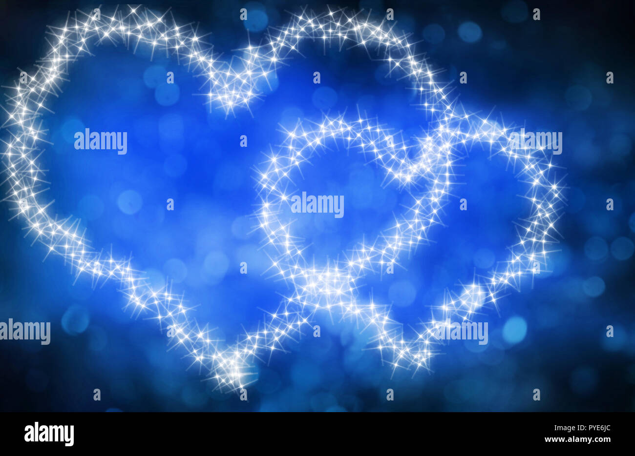 Blue valentines day background Stock Photo - Alamy