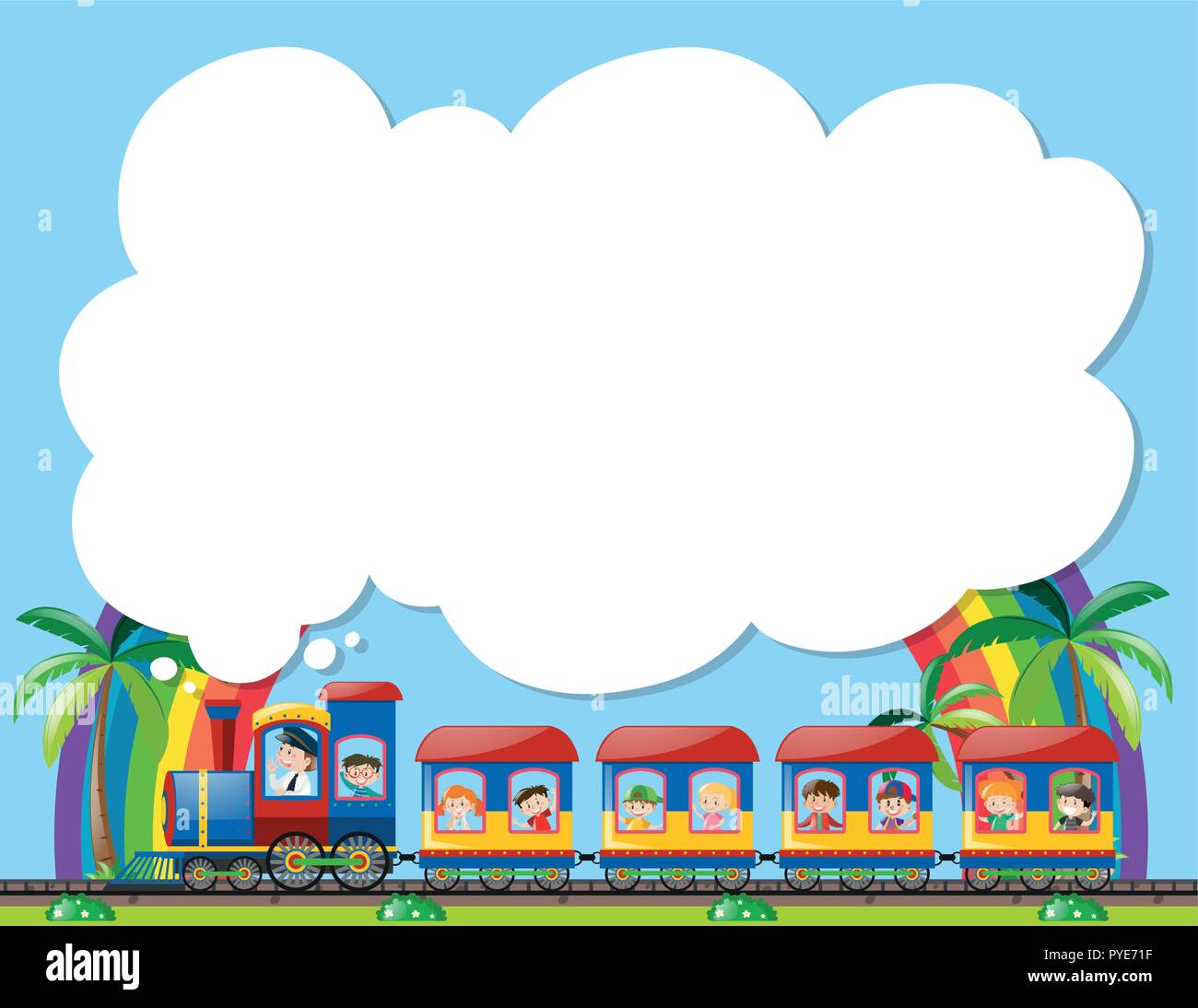 Get on board train Stock Vector Images - Alamy