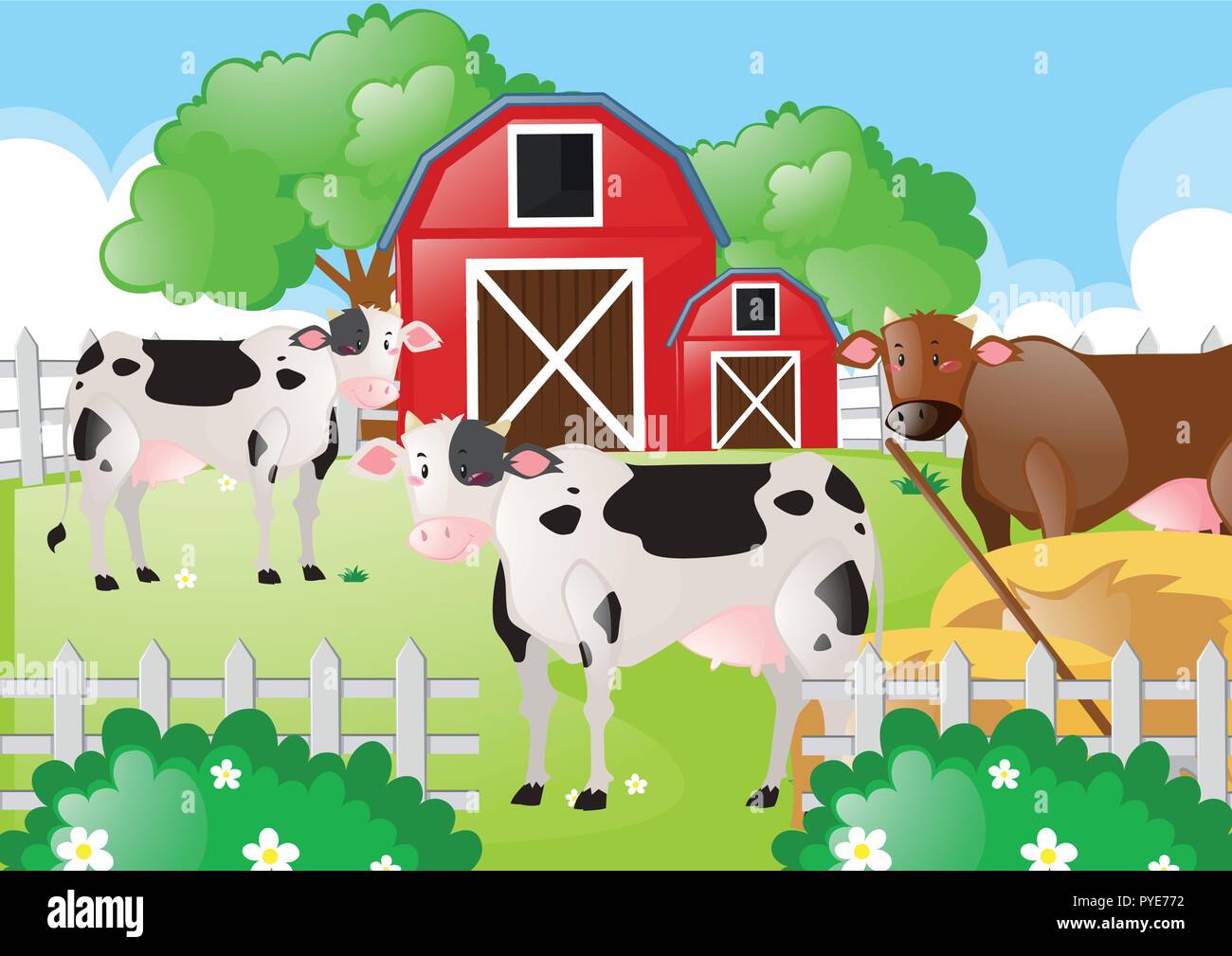 Herd Of Cows Clipart