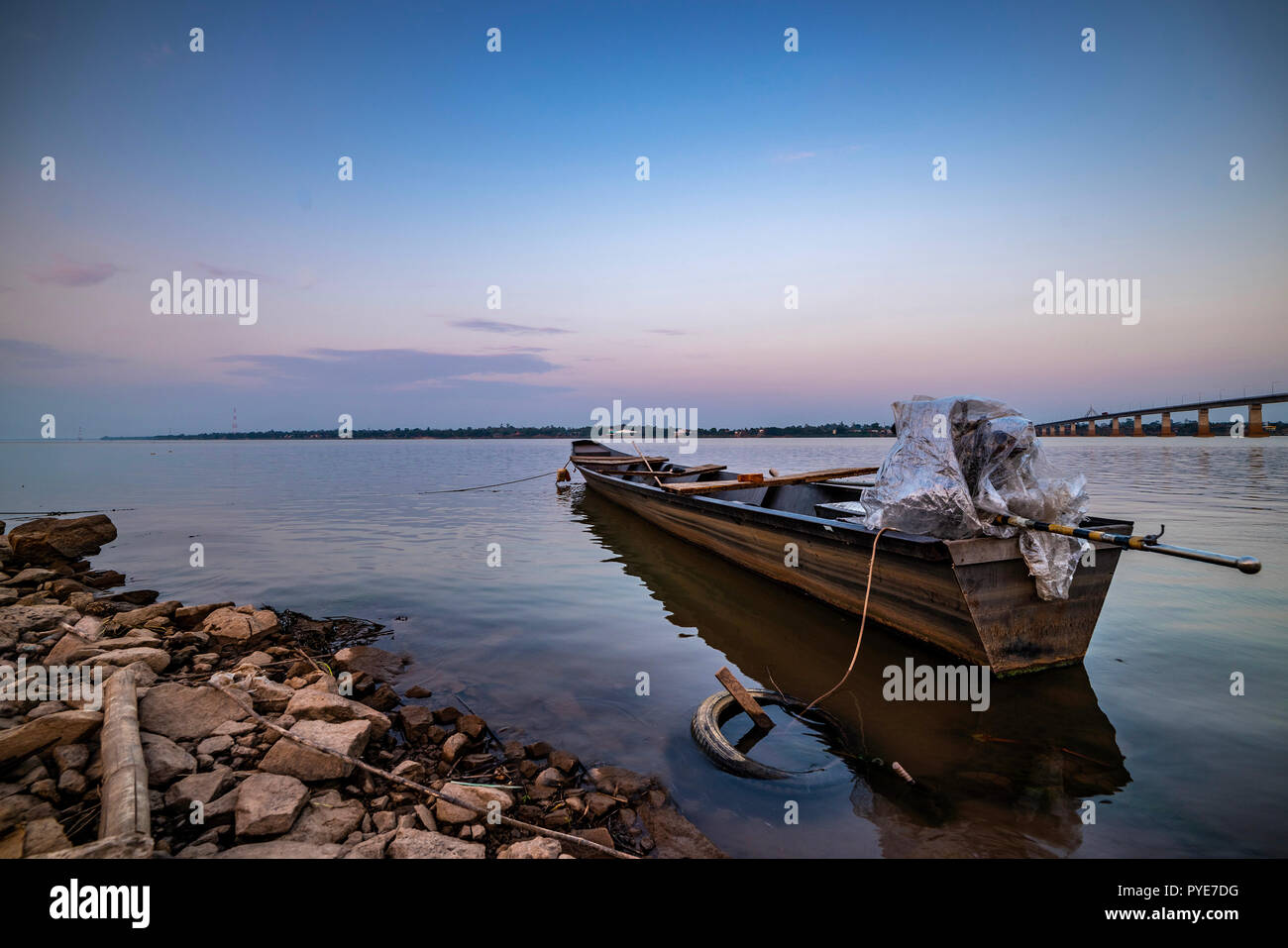 Bridge over the Mekong River Second Thailand Stock Photo - Alamy