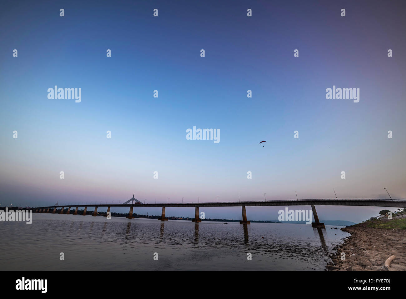 Bridge over the Mekong River Second Thailand Stock Photo - Alamy