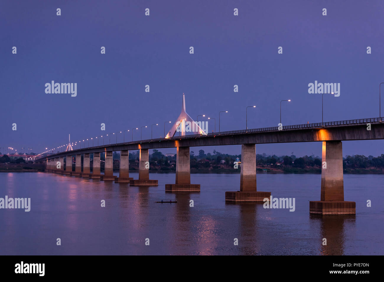 Bridge over the Mekong River Second Thailand Stock Photo - Alamy