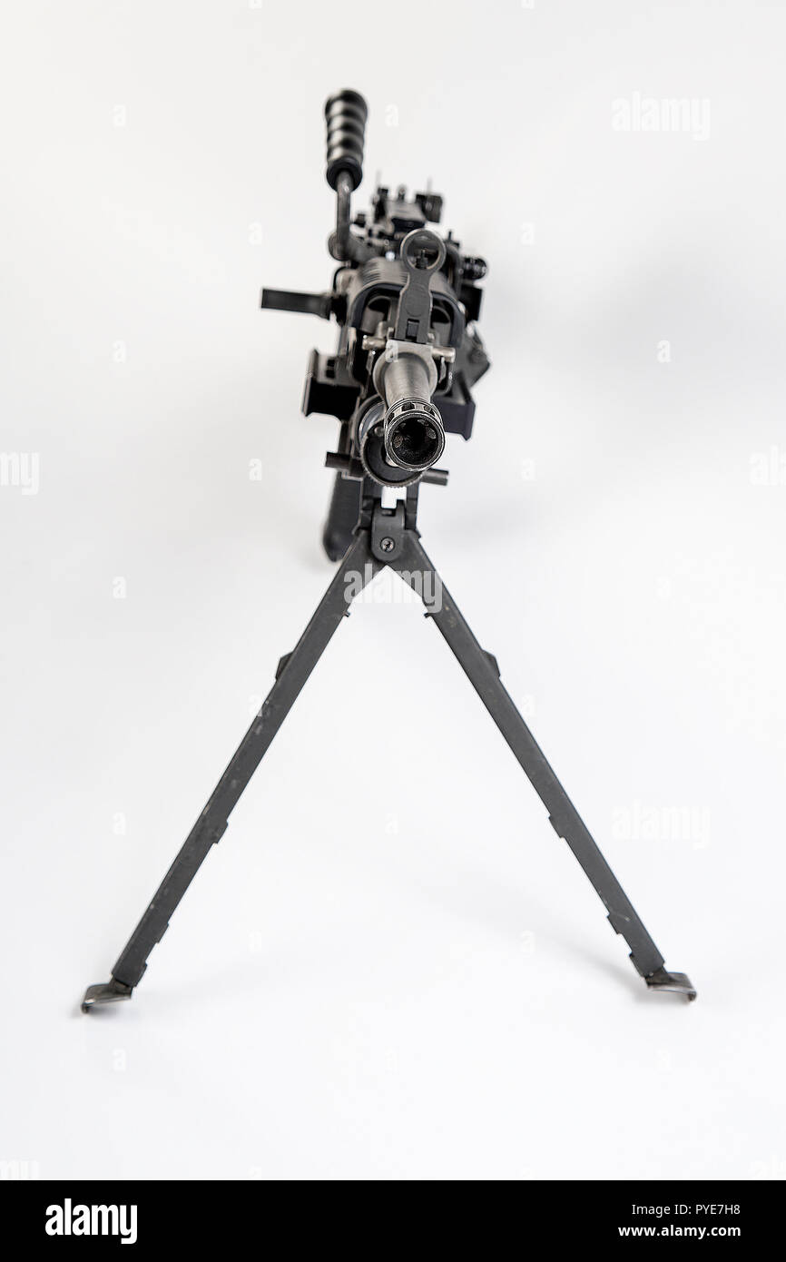 The M249 light machine gun, formerly designated the M249 Squad ...