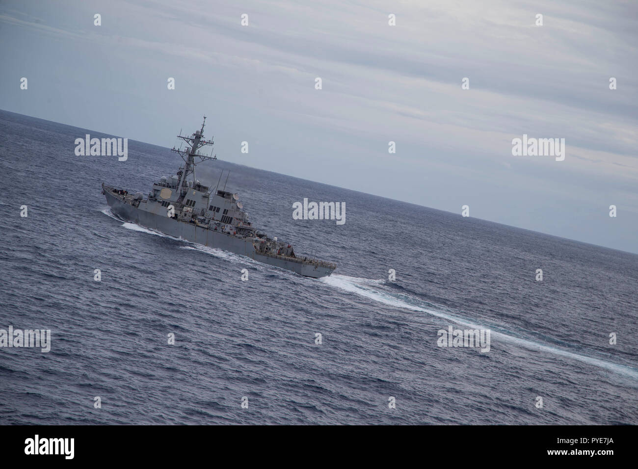 The Arleigh Burke-class guided-missile destroyer USS McFaul (DDG 74 ...