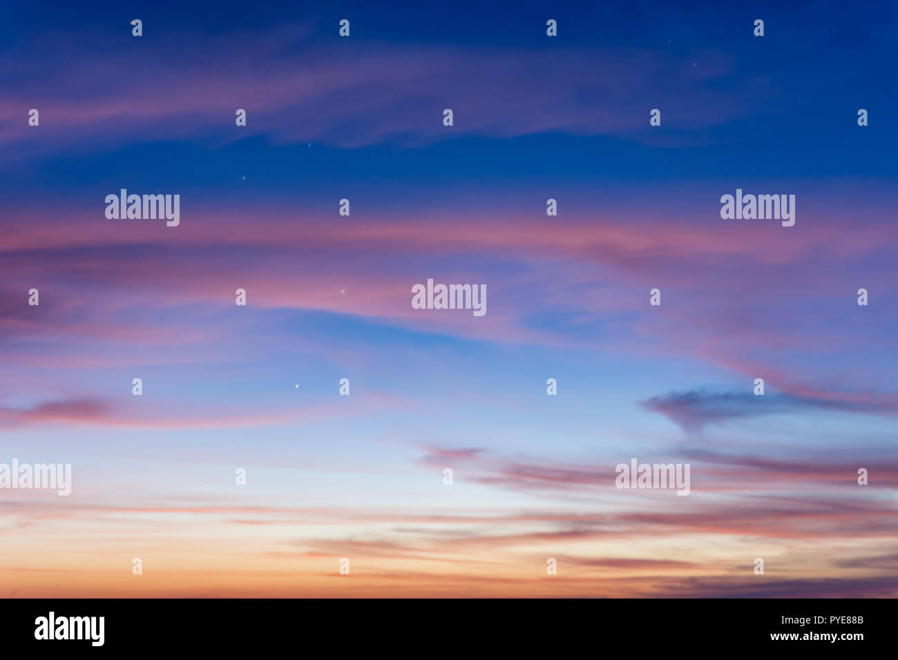 colorful clouds in the sky at sunset Stock Photo - Alamy