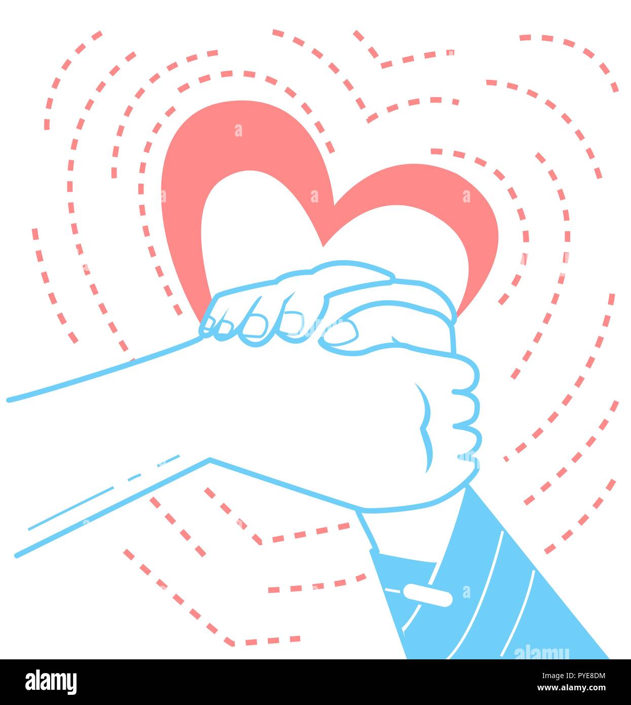 Helping hands logo Cut Out Stock Images & Pictures - Alamy