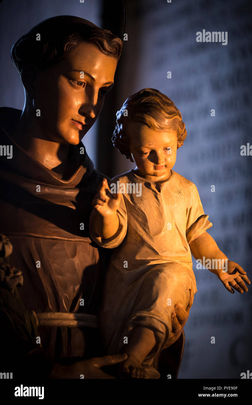 7 JUNE 2018, MILAN, ITALY: Interior of the Catholic Church of Santa ...