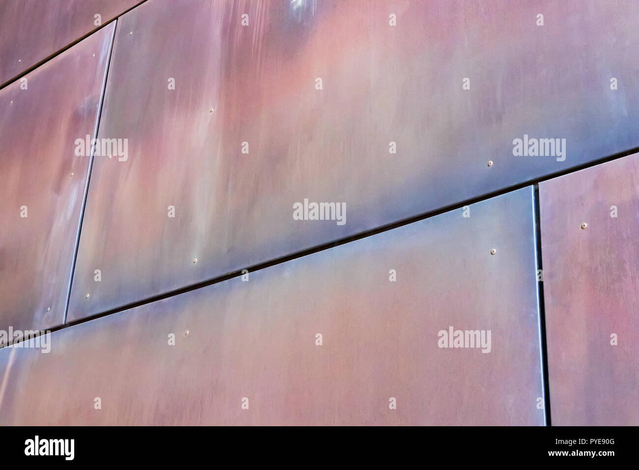 Industrial rusty red and blue painted metal background Stock Photo - Alamy