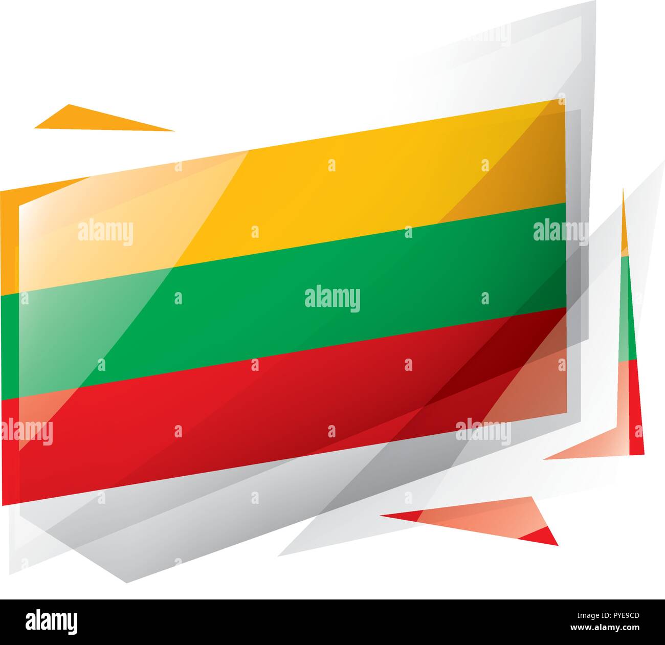 3d lithuanian flag Stock Vector Images - Alamy