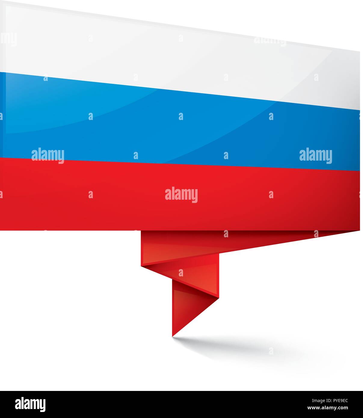 Russia flag, vector illustration on a white background Stock Vector ...