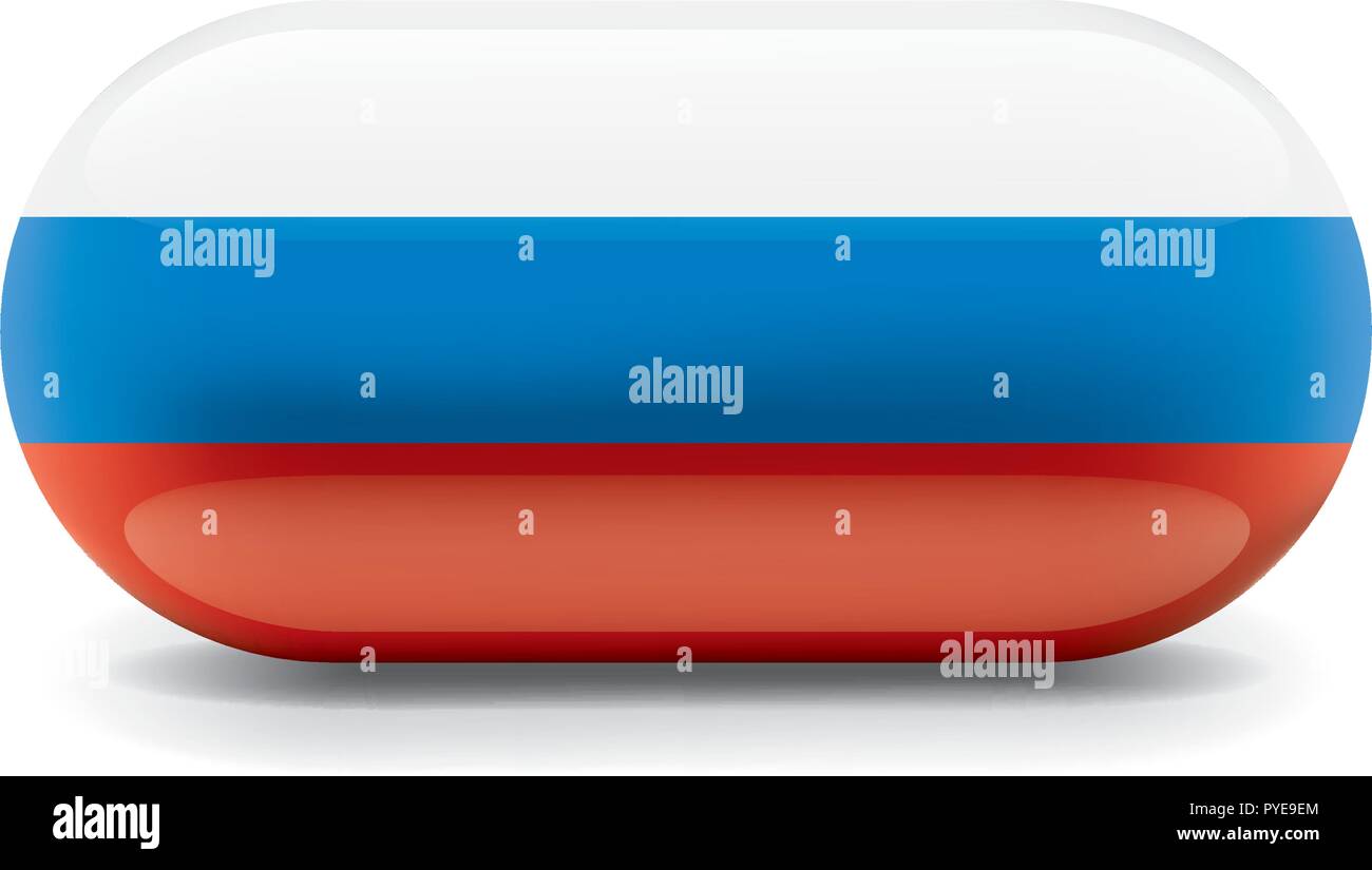 Russia flag, vector illustration on a white background Stock Vector ...