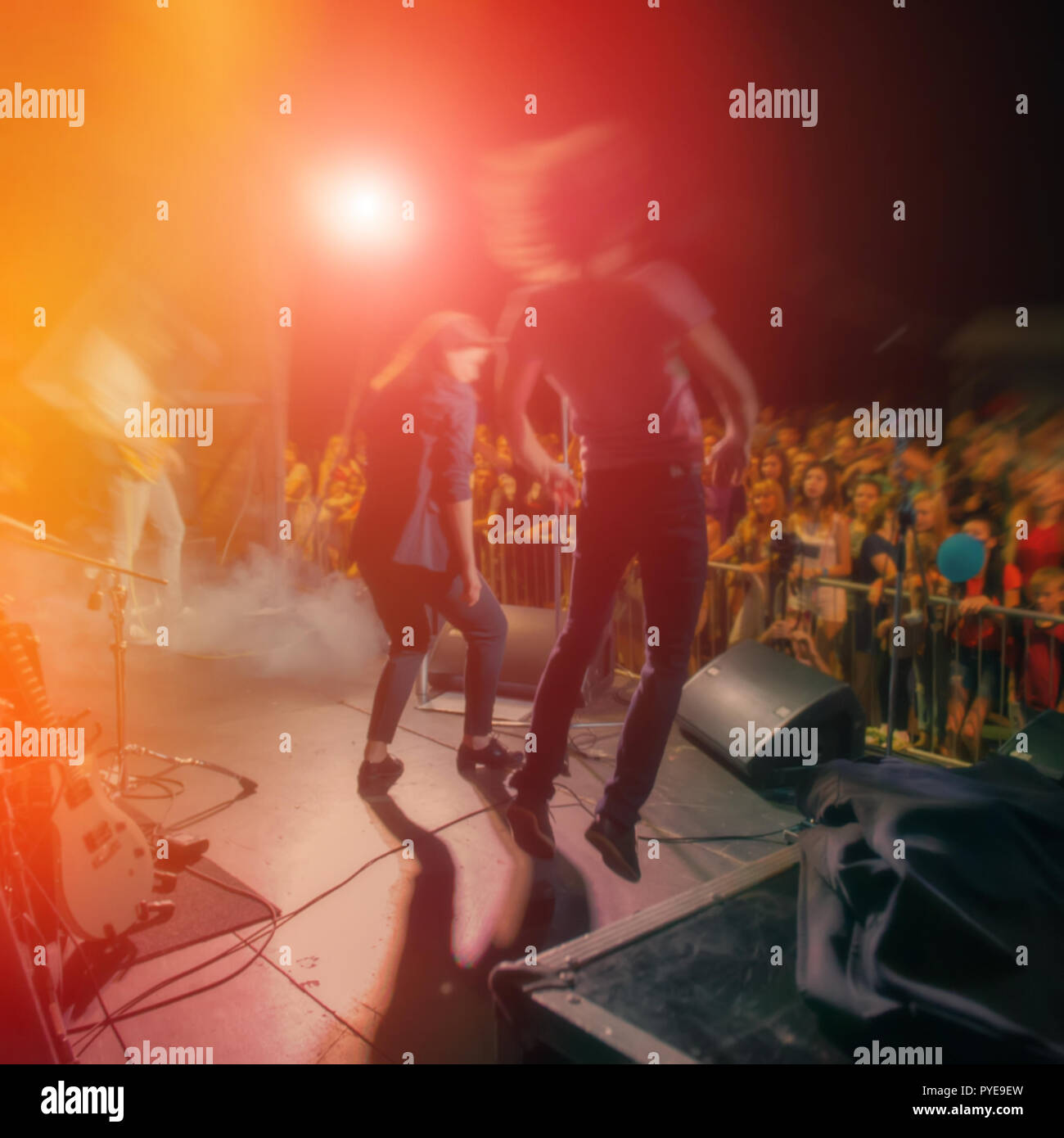 Concert Front View Stage Crowd High Resolution Stock Photography and ...