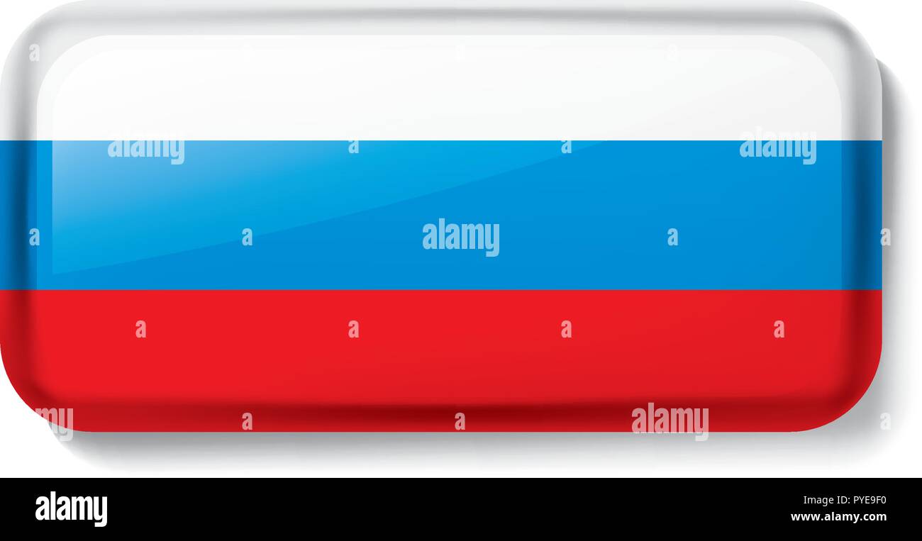 Russia flag, vector illustration on a white background Stock Vector ...