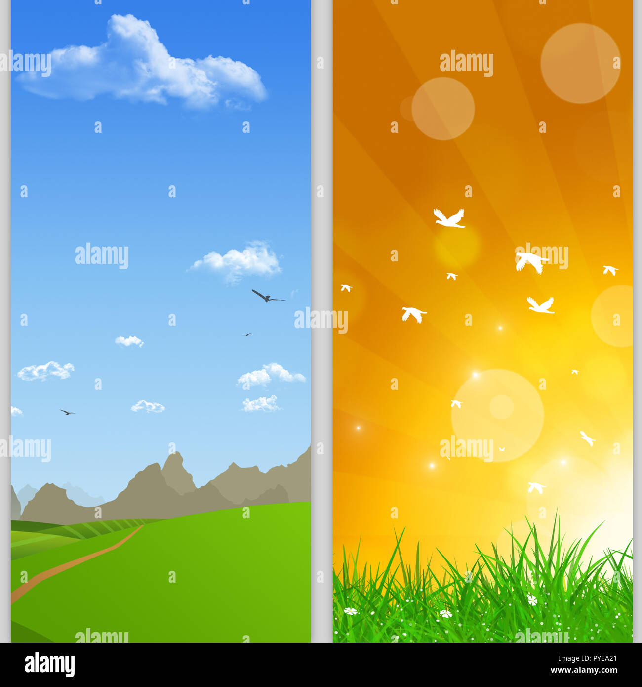 Bright autumn banners hi-res stock photography and images - Alamy