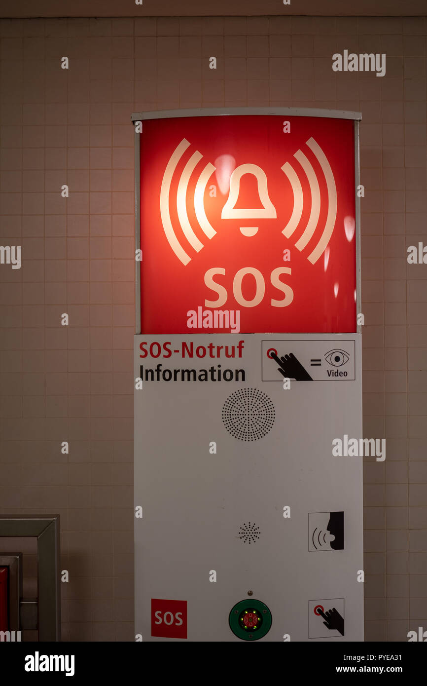 SOS Sign in a red color Stock Photo - Alamy