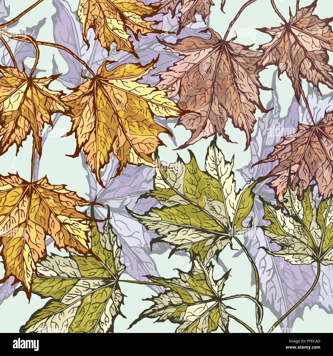 Traditional oriental seamless pattern. Vintage leaves background ...