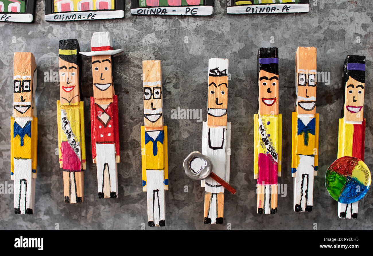 Brazilian Art and Craft from Olinda, PE, Brazil Stock Photo - Alamy