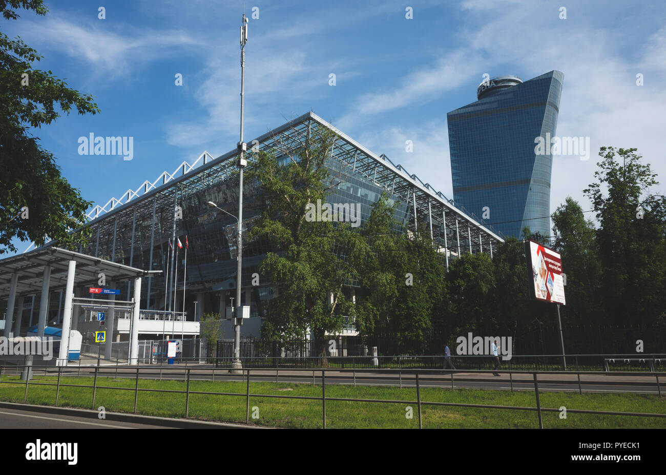 May 14, 2018 Moscow, Russia. VEB arena stadium in Moscow where the CSKA ...