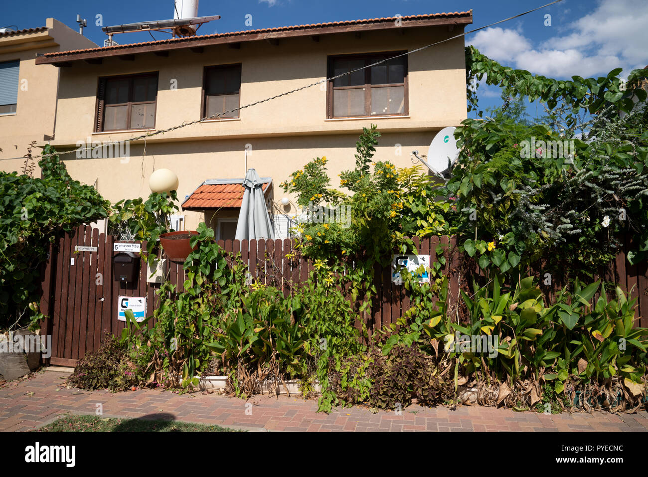 houses and plants nursery in North of Raanana Stock Photo - Alamy