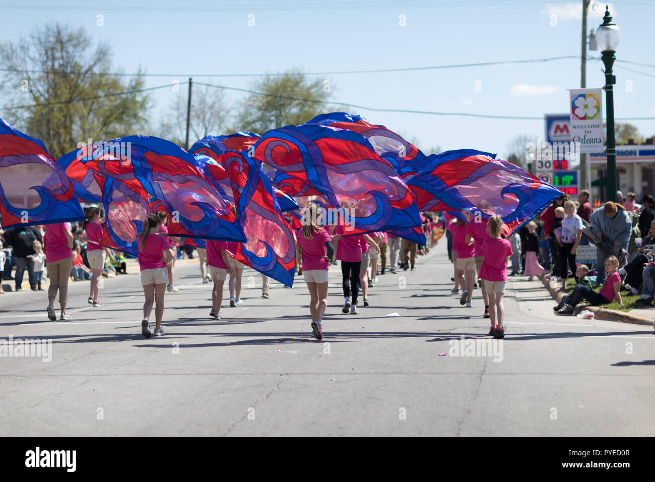 Orleans, Indiana, USA - April 28, 2018: The Orleans DogWood Festival ...