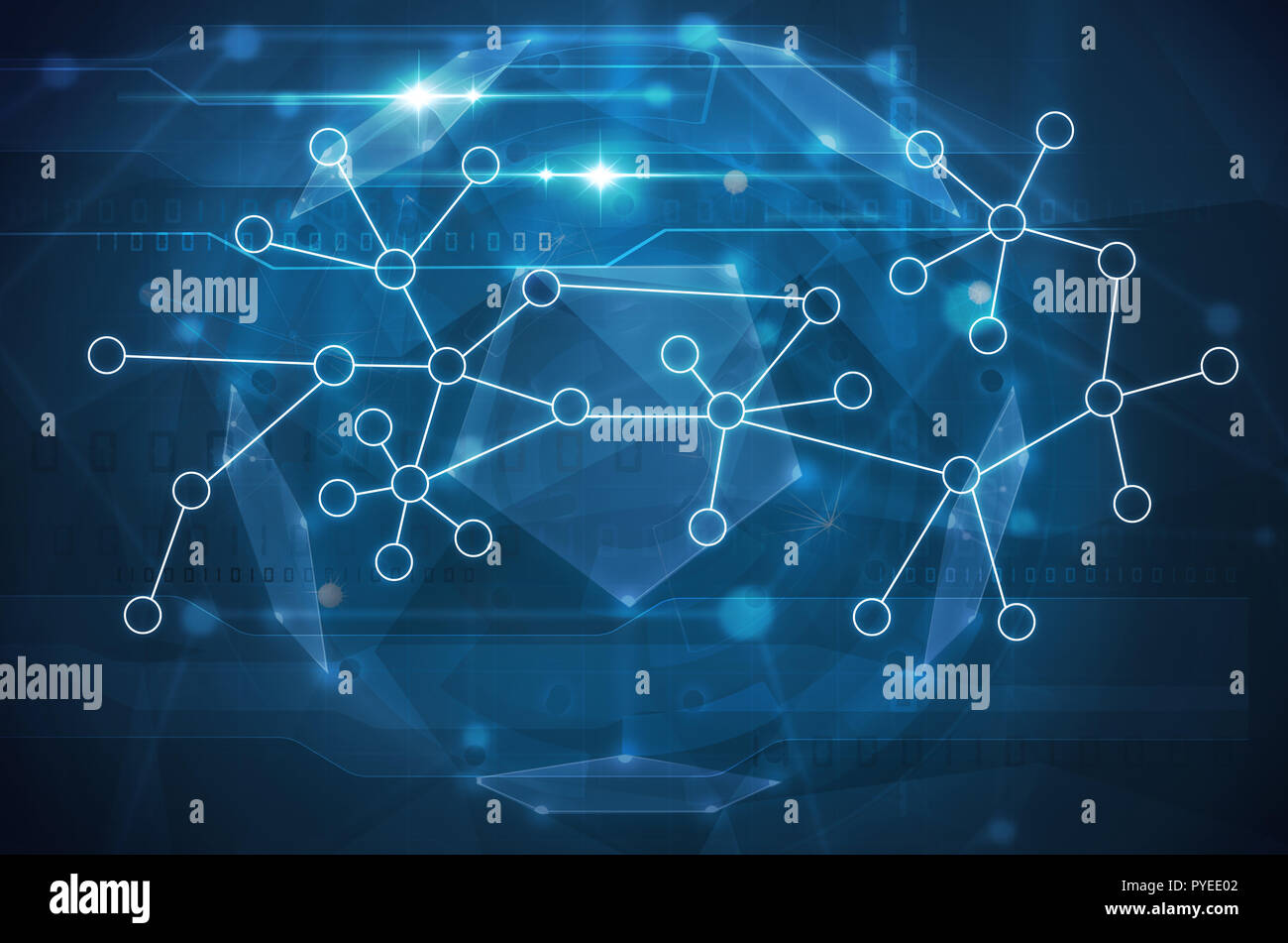molecules. biotechnology abstract background Stock Photo - Alamy