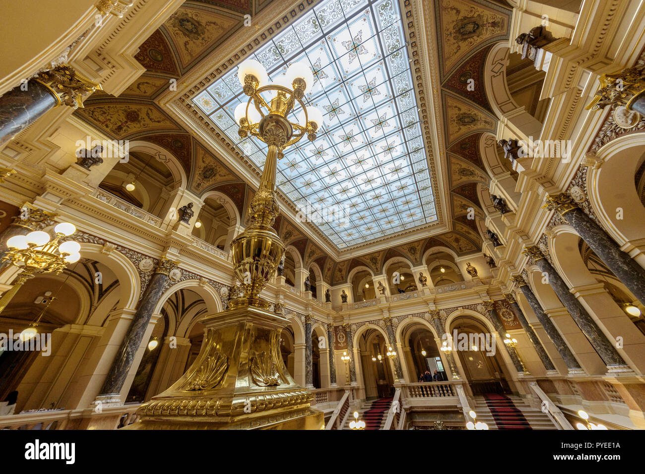 Historical building of the National museum after reconstruction was ...