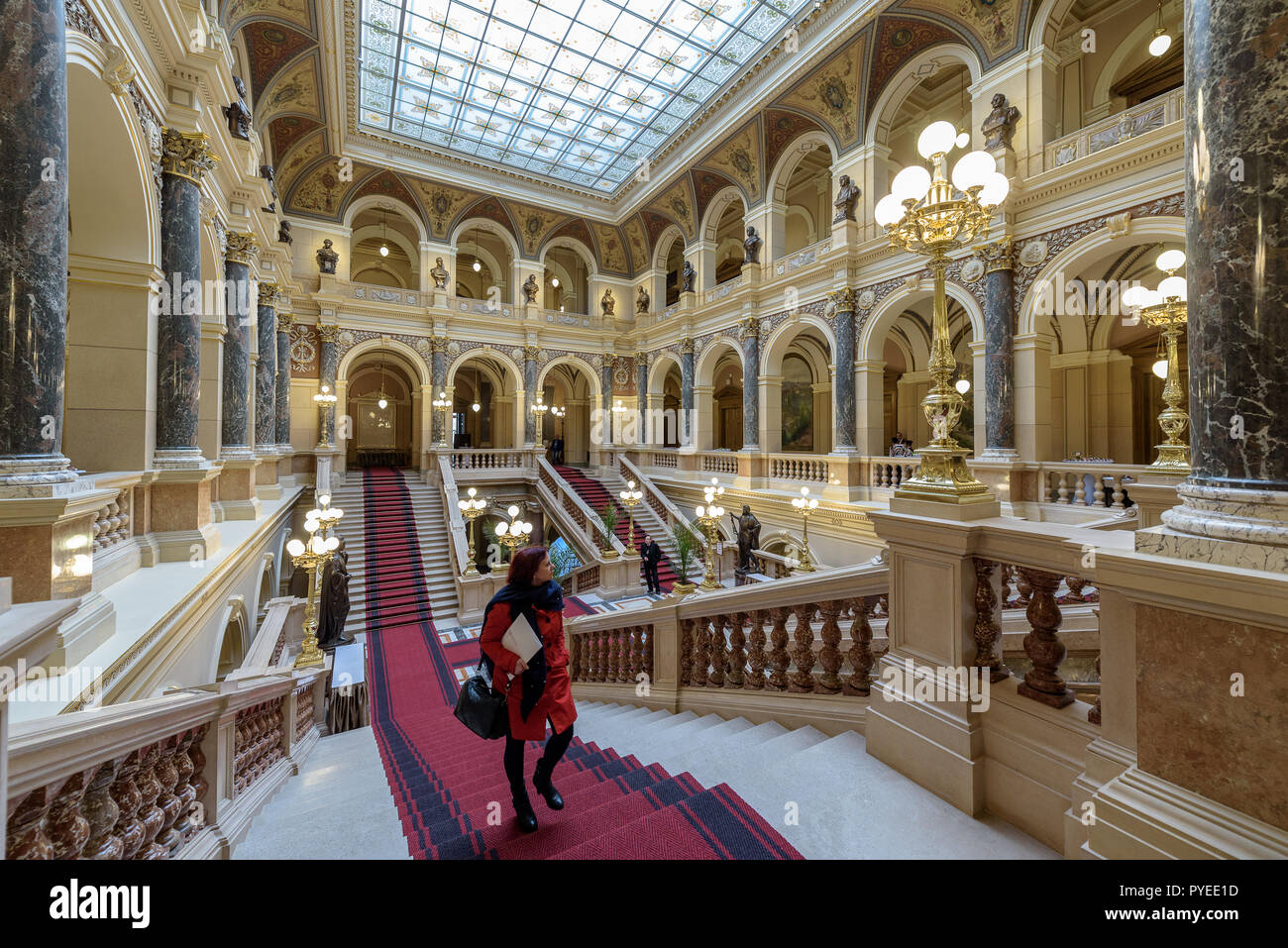 Historical building of the National museum after reconstruction was ...