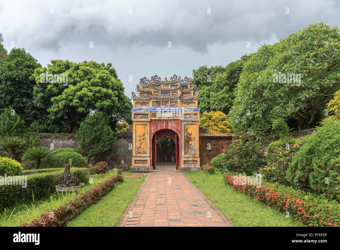 views on the royal palace in hue vietnam Stock Photo - Alamy