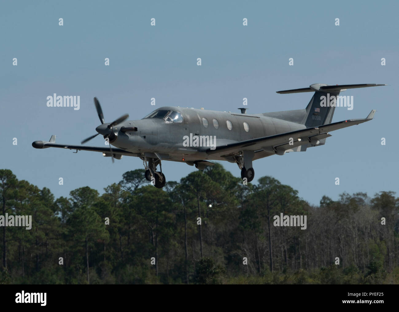 A U-28A fixed-wing aircraft, assigned to the 34th Special Operations ...