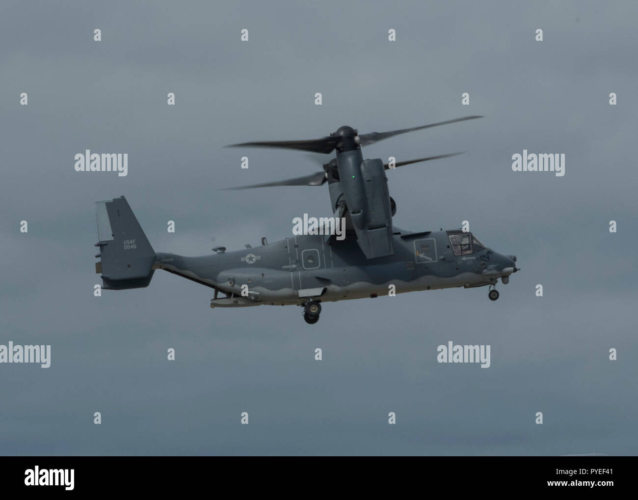 A CV-22 tiltrotor aircraft, assigned to the 8th Special Operations ...