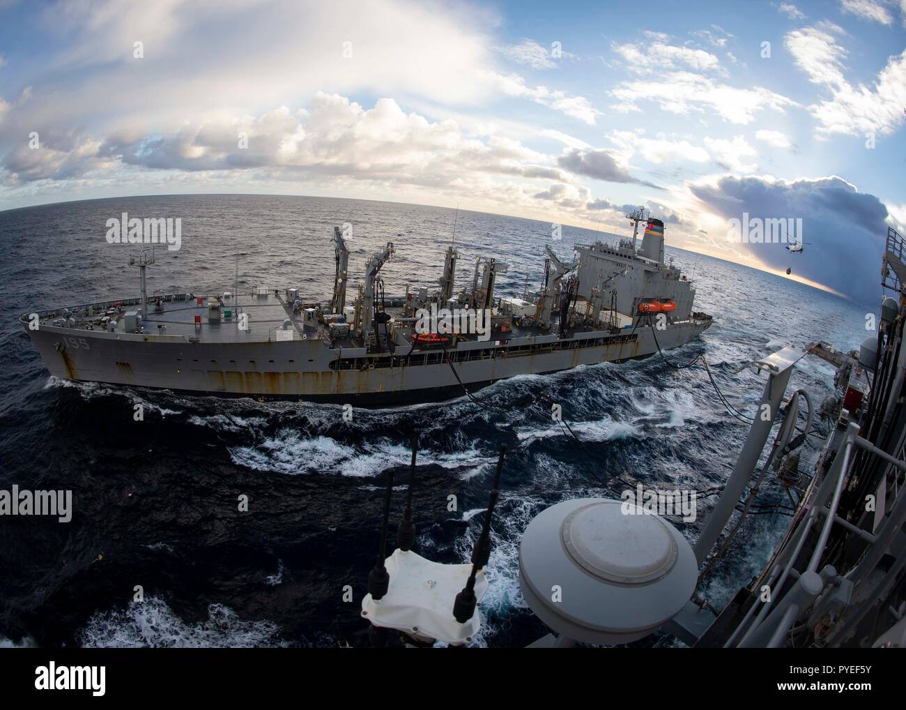 Fleet replenishment oiler usns leroy grumman t ao 195 hi-res stock ...