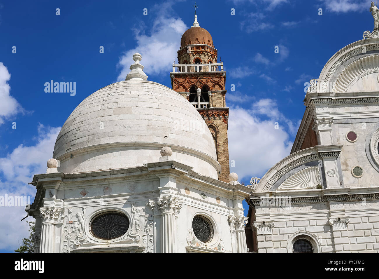 Historic architecture with old medieval buildings in Venice, Italy ...