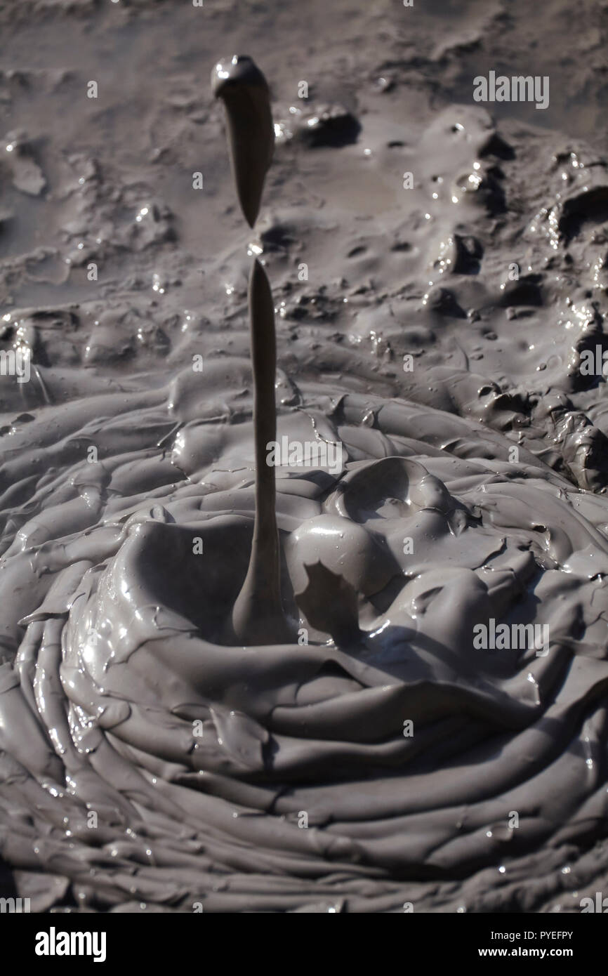 Boiling mud, Waiotapu Thermal Reserve, near Rotorua, North Island, New ...