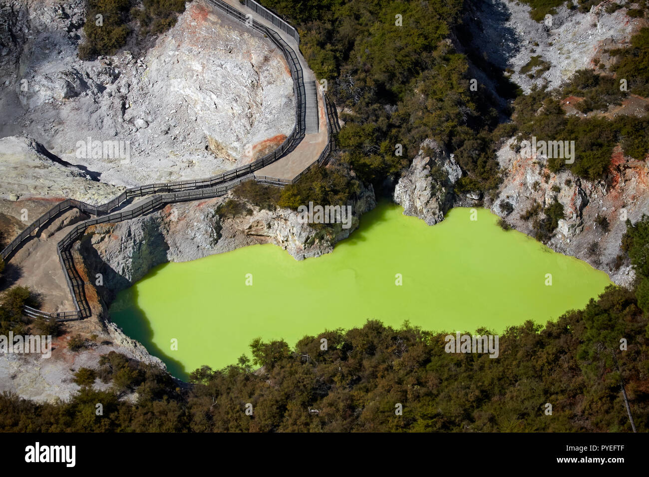 Devils Bath, Waiotapu Thermal Reserve, near Rotorua, North Island, New ...