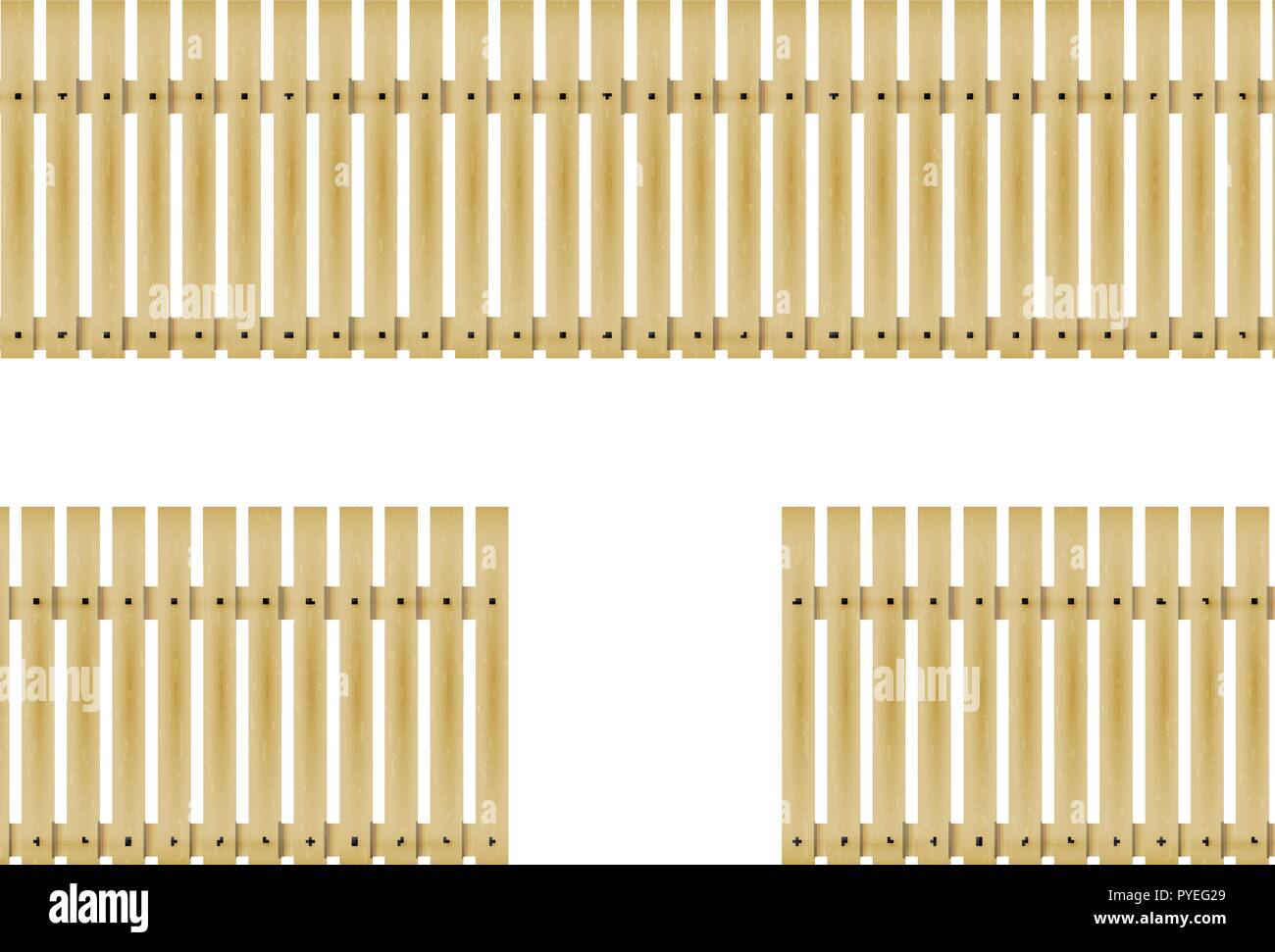 Vector illustration wooden fence Stock Vector Image & Art - Alamy