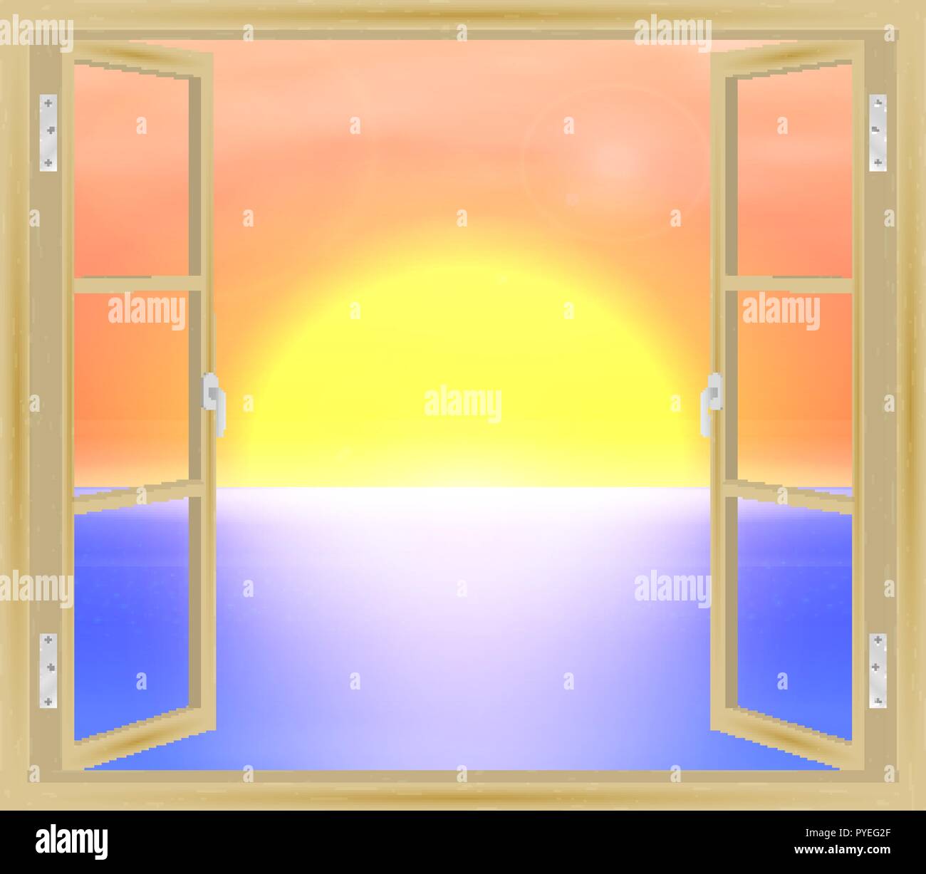 Beautiful view from building Stock Vector Images - Alamy