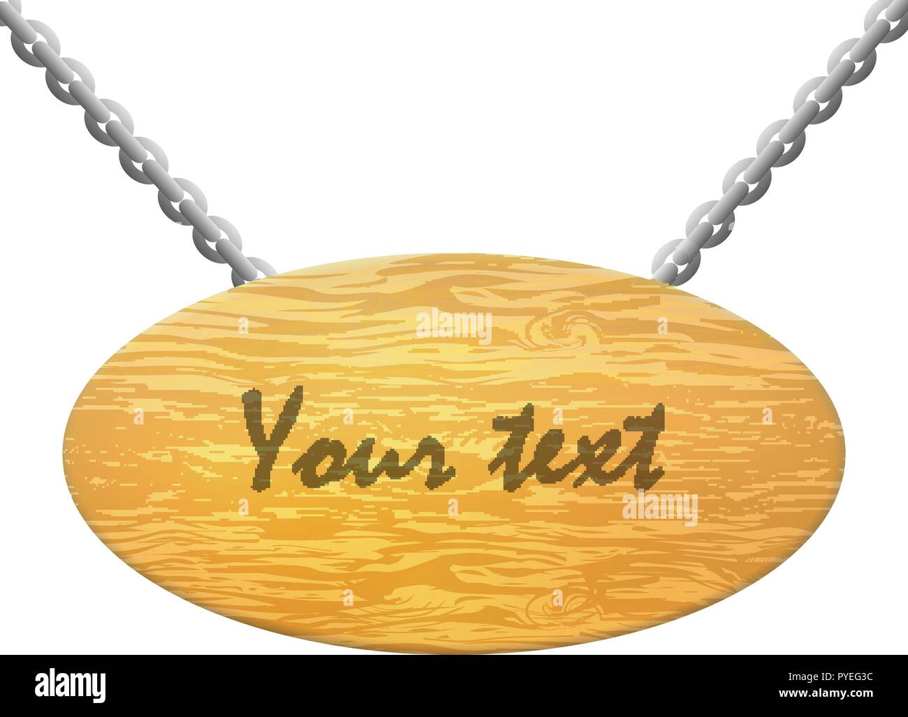 Wooden plaque with an inscription Stock Vector Image & Art - Alamy
