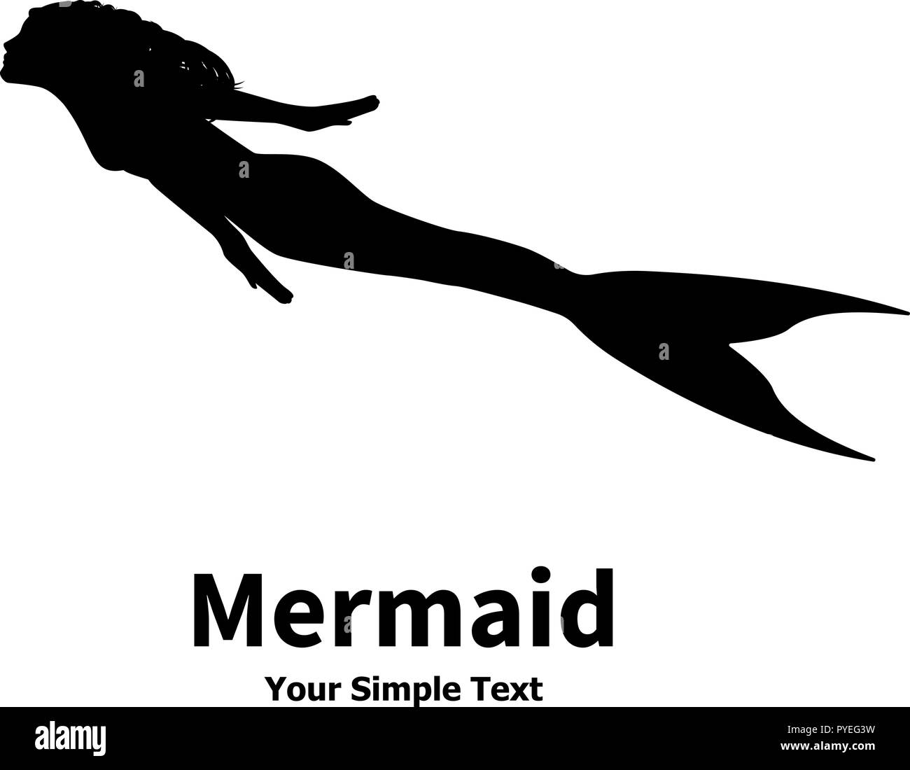 Mermaid Silhouette High Resolution Stock Photography and Images - Alamy