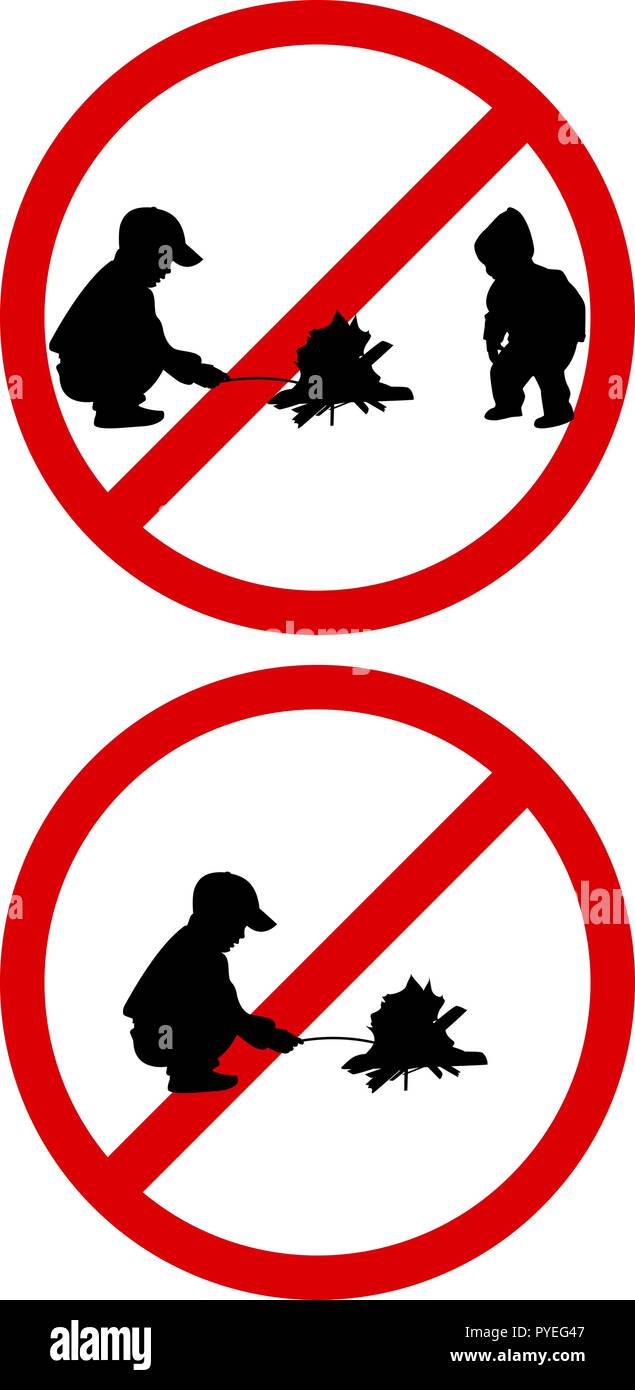 Prohibition sign child hi-res stock photography and images - Alamy