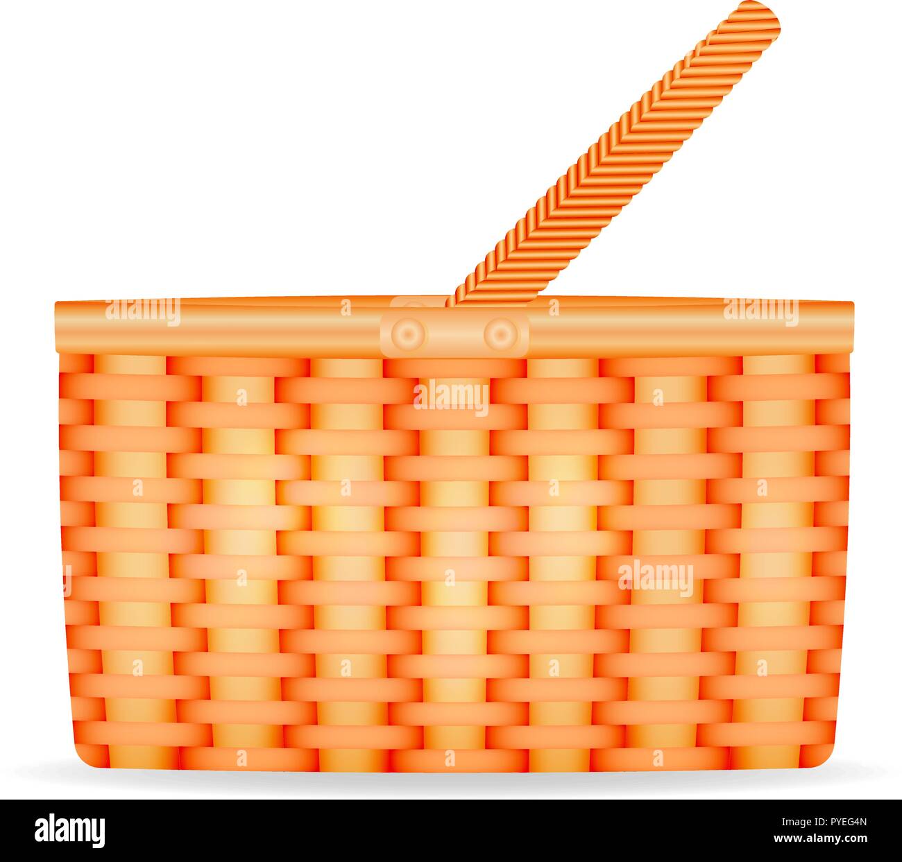 Rural decorative basket Stock Vector Images - Alamy