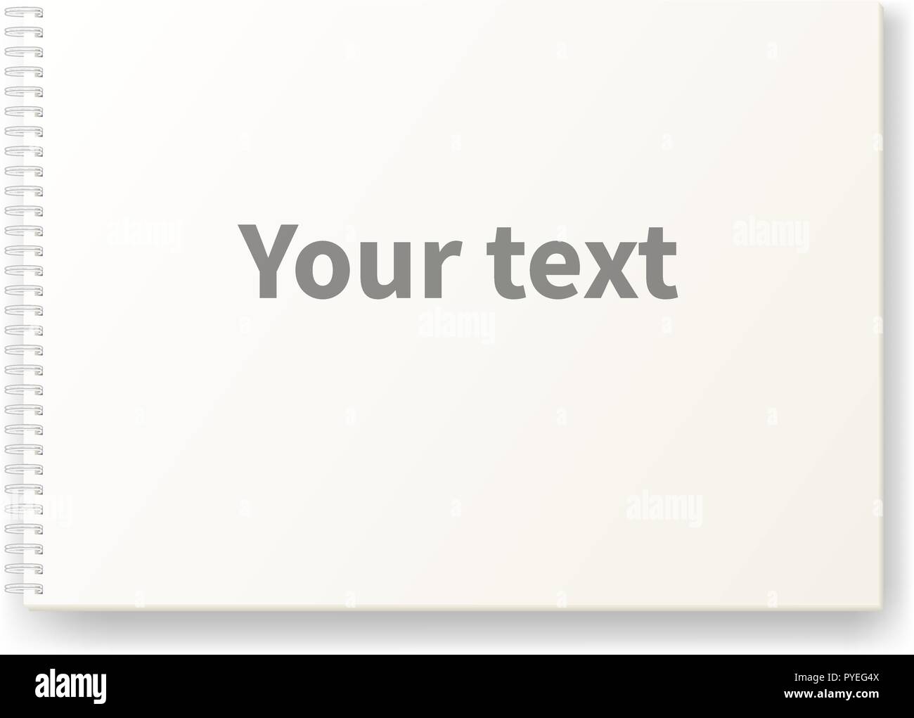 Spiral + notebook + white background Stock Vector Images - Alamy