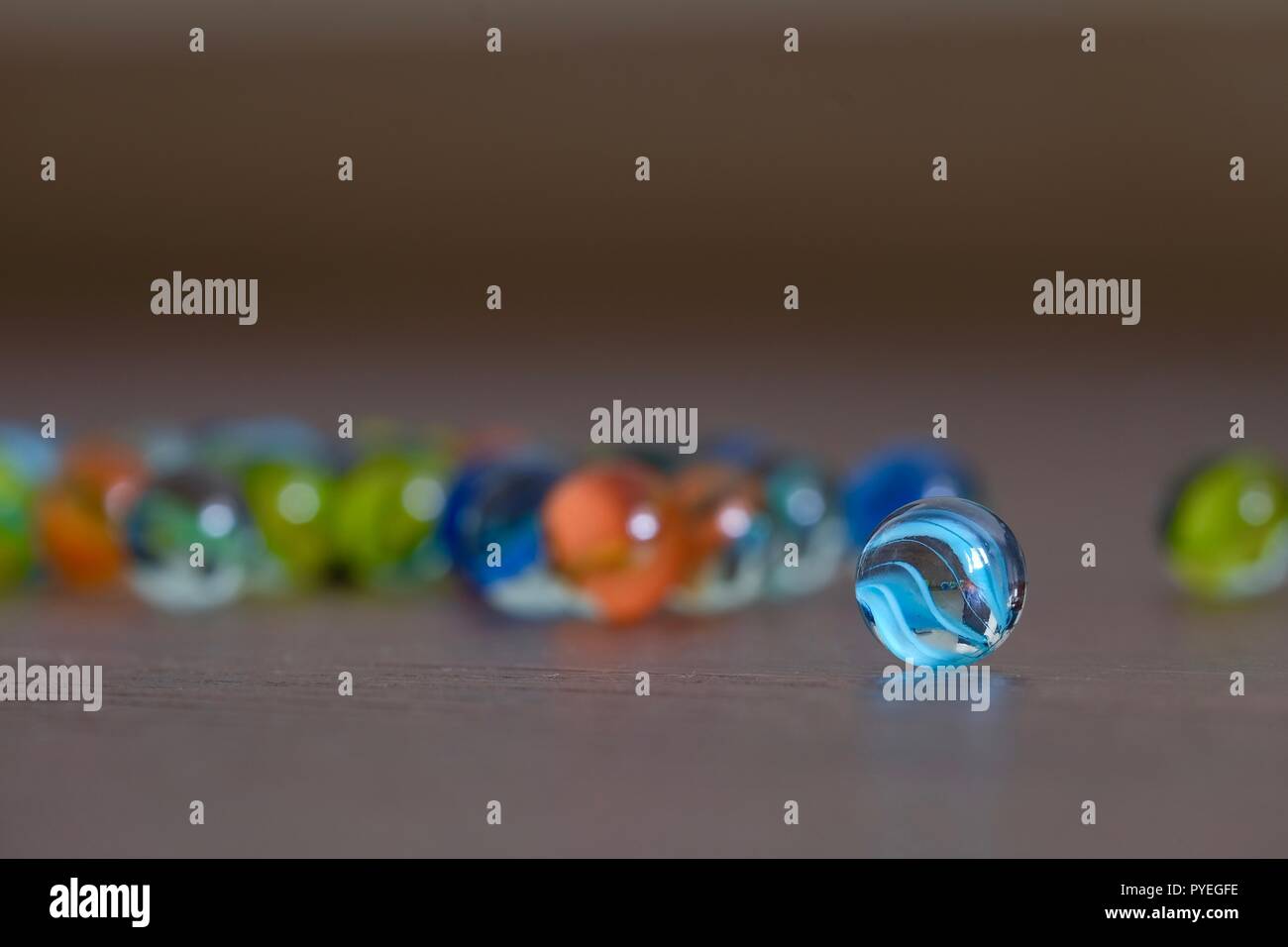 Glass colourful Marbles game Stock Photo - Alamy