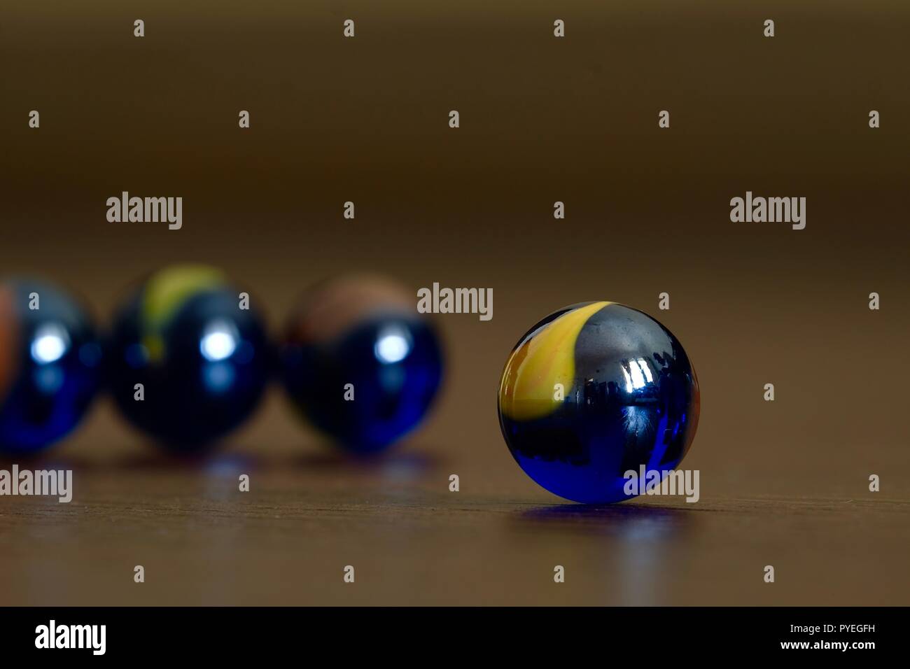 Glass colourful Marbles game Stock Photo - Alamy